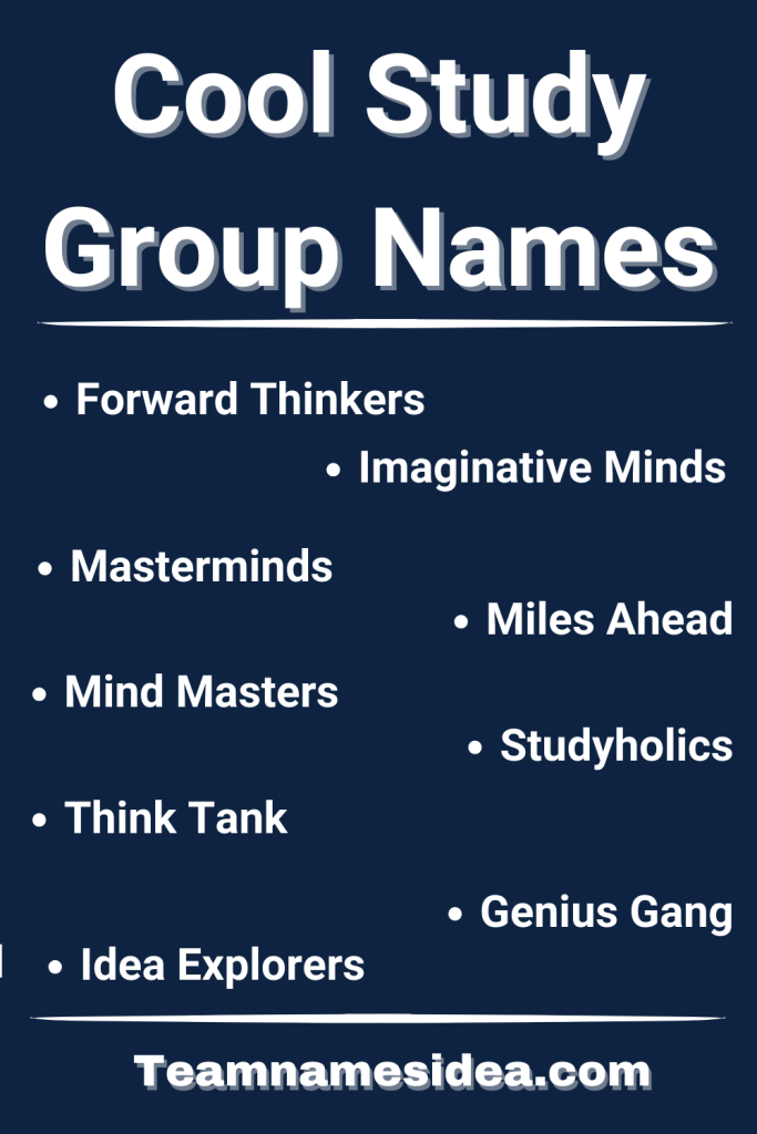 300 Best Study Group Names (From Cool To Funny)