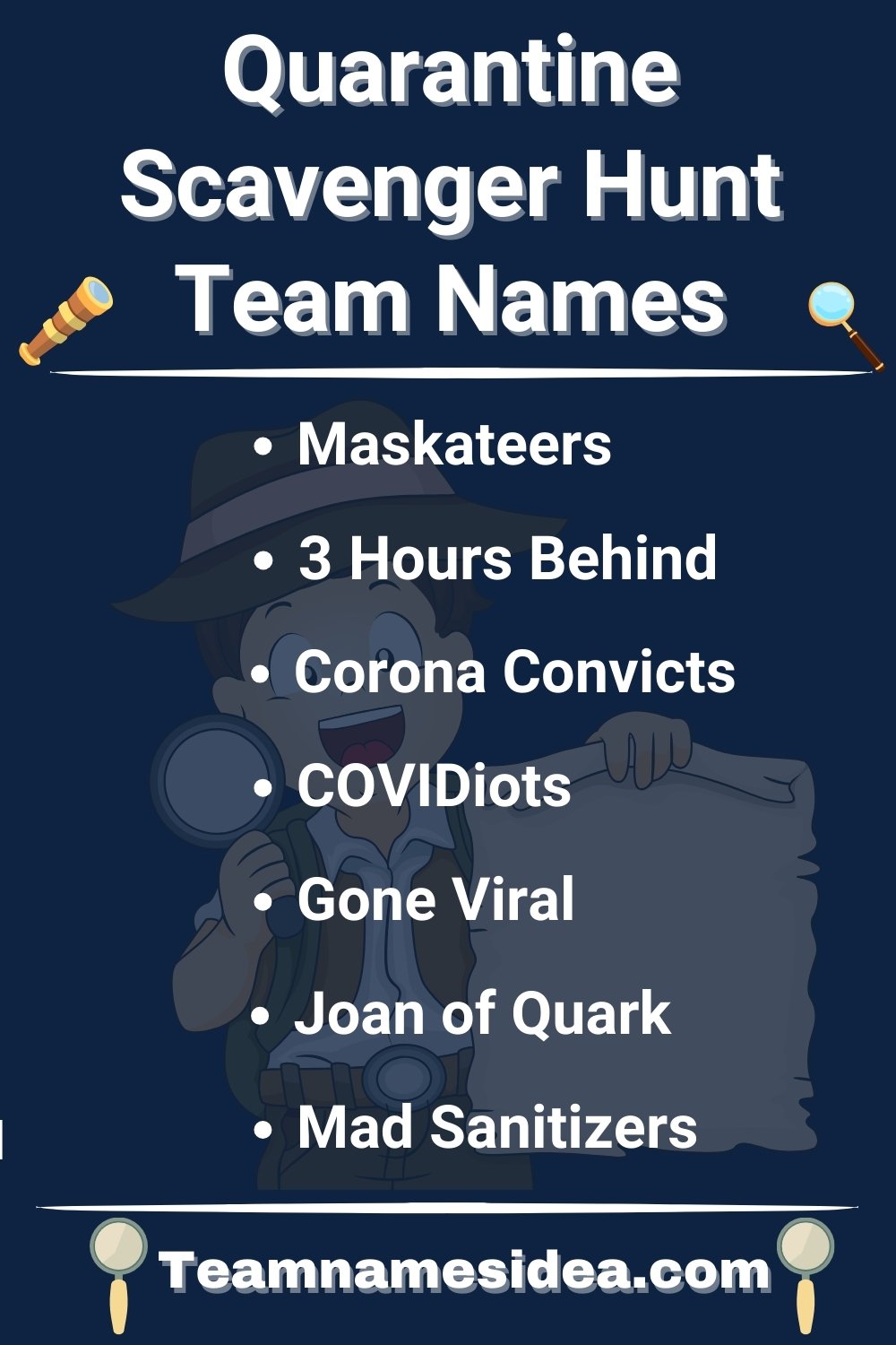 284 Scavenger Hunt Team Names For Explorers